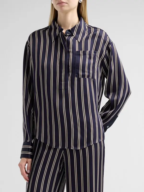 JASON WU Striped Relaxed Button-front Shirt