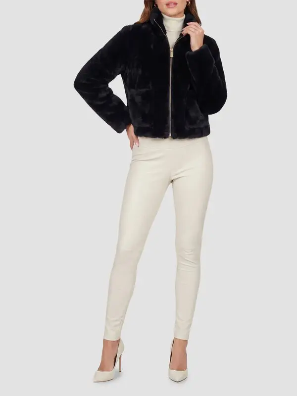 Gorski Merino Shearling Lamb Coat - Black