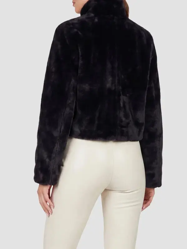 Gorski Merino Shearling Lamb Coat - Black