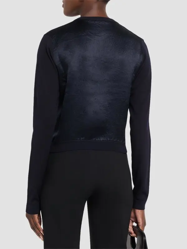 JASON WU Washed Merino Wool Cardigan