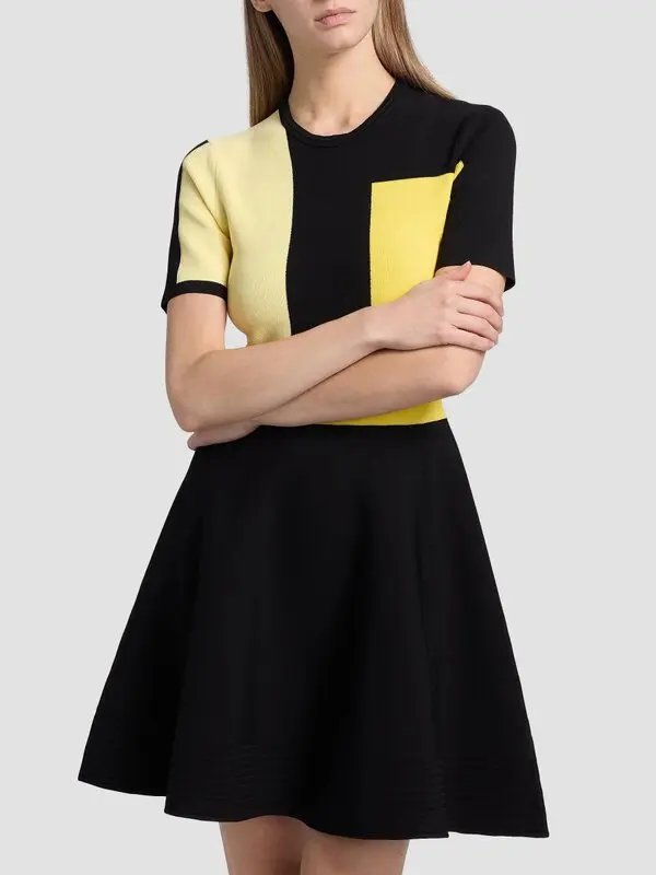 JASON WU Colorblock Knit Minidress