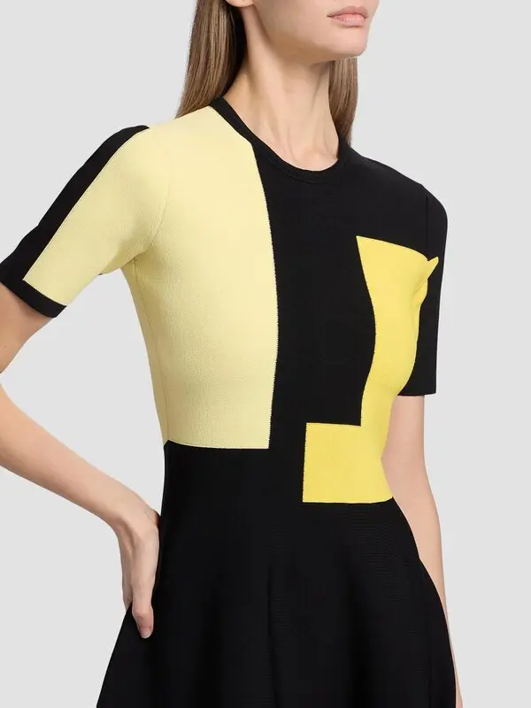 JASON WU Colorblock Knit Minidress