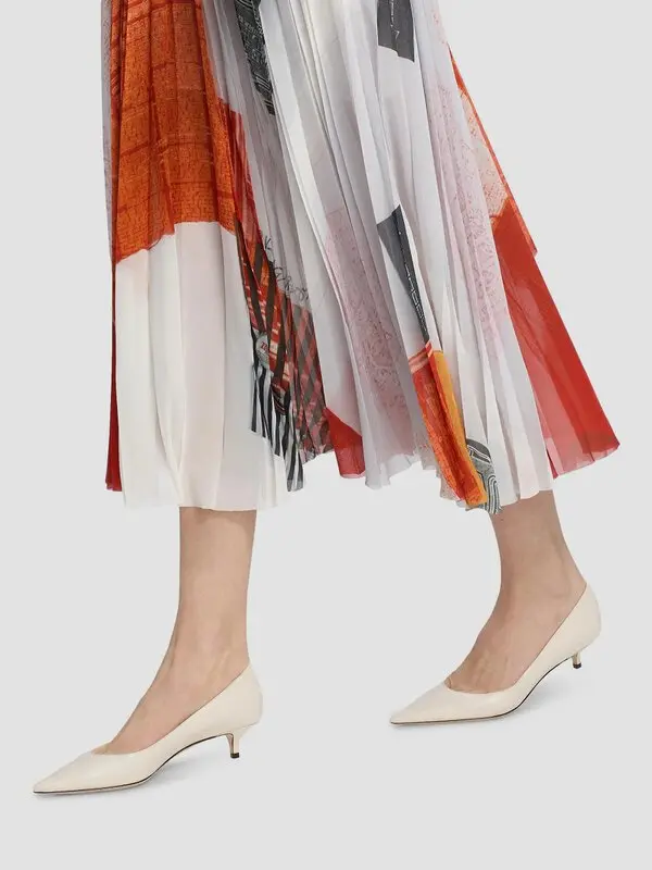 JASON WU Cat Paws Chiffon Pleated Skirt