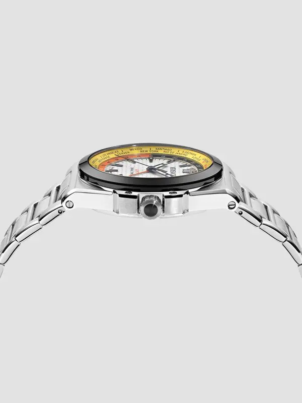 Versace Greca Reaction Stainless Steel Bracelet Watch/44mm