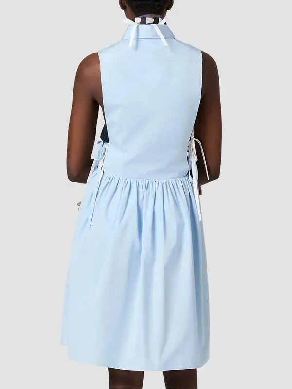 Miu Miu Poplin Side Tie Dress