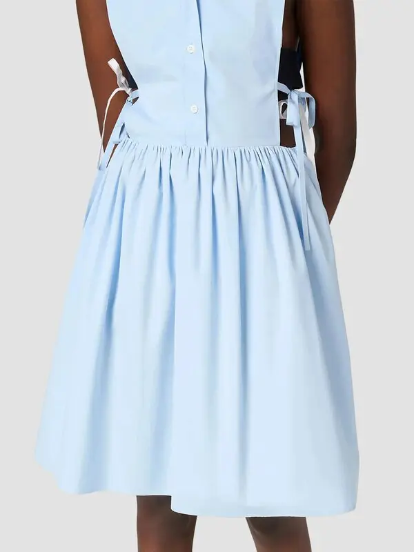 Miu Miu Poplin Side Tie Dress