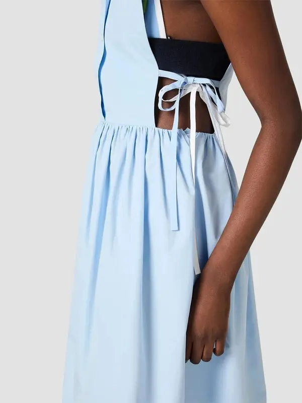 Miu Miu Poplin Side Tie Dress