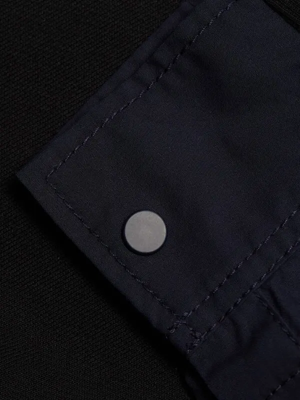 3.1 Phillip Lim Puff Sleeve Cropped Combo Sweatshirt