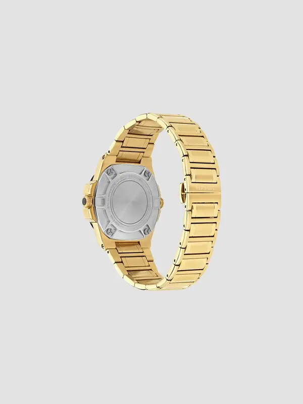 Versace Greca Reaction Goldtone Stainless Steel Bracelet Watch/44mm