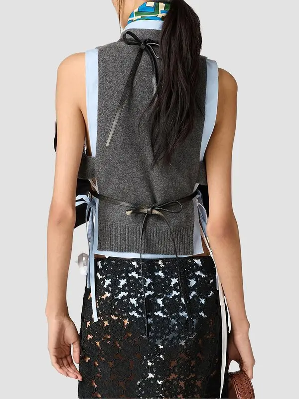 Miu Miu Leather Top