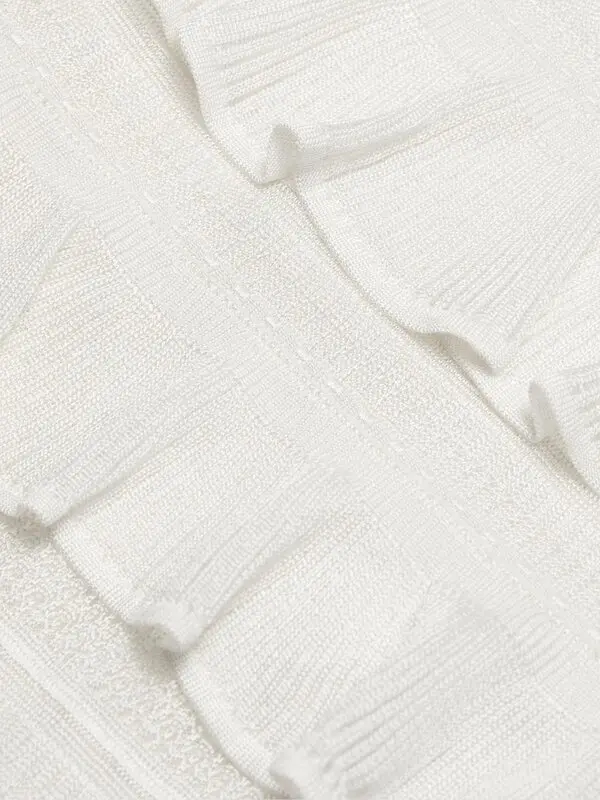 Zimmermann Luna Tiered Lace Frill Minidress
