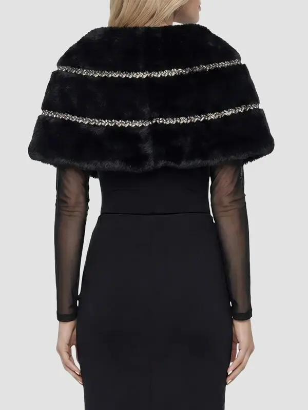 LYLA GRANT Stole With Rhinestone Inserts