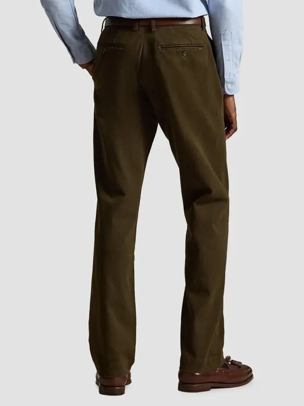 Polo Ralph Lauren Winterized Twill Flat-front Pants - Dark Brown