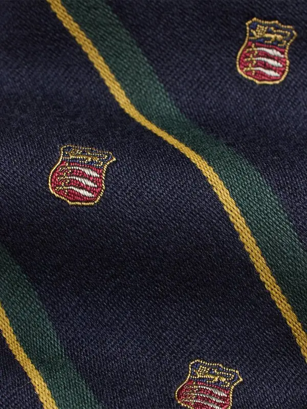Polo Ralph Lauren Vintage-inspired Striped Wool-silk Club Tie