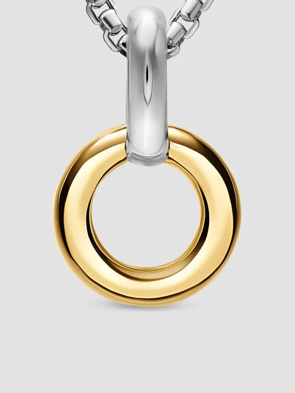 David Yurman Amulet Holder In Sterling With 14k Yellow Gold, 20.3mm