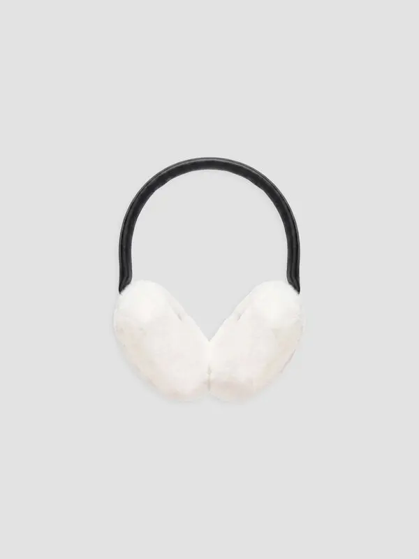 Gorski Select Shearling Lamb Earmuffs - White