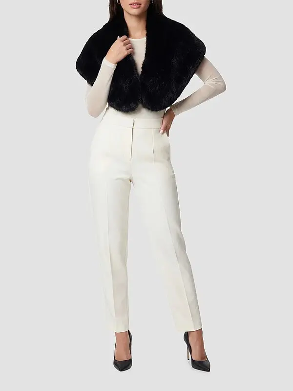 LYLA GRANT Faux Fur Fox Stole
