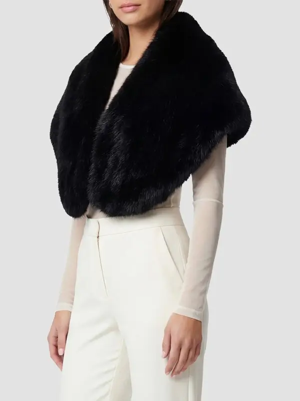 LYLA GRANT Faux Fur Fox Stole