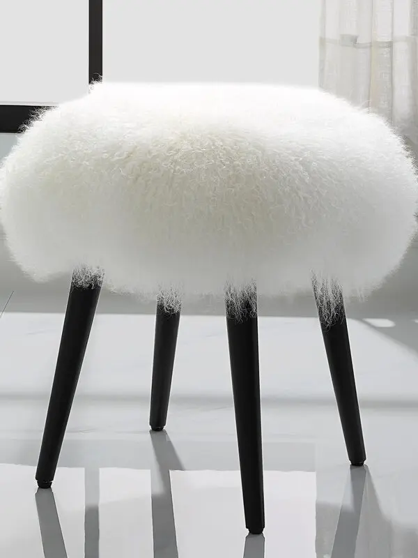 THE UTTERMOST CO Wooly Accent Stool