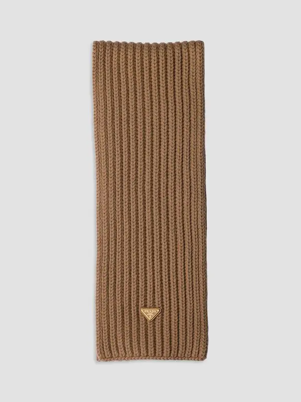 Prada Wool Scarf - Brown