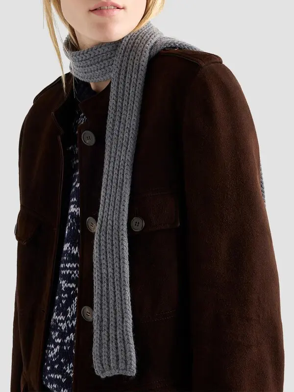 Prada Wool Scarf - Grey