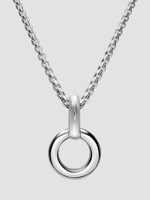 David Yurman Amulet Holder In Sterling 20.3mm - Silver