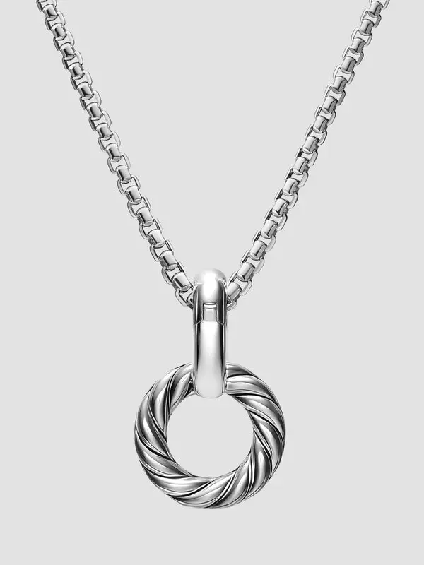 David Yurman Amulet Holder In Sterling 20.3mm