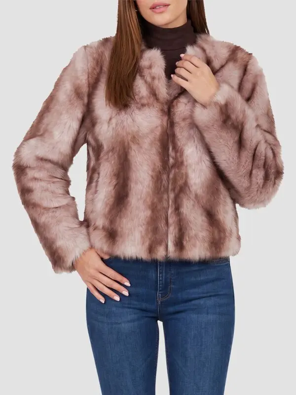 Gorski Toscana Shearling Lamb Collarless Coat - Multicolor