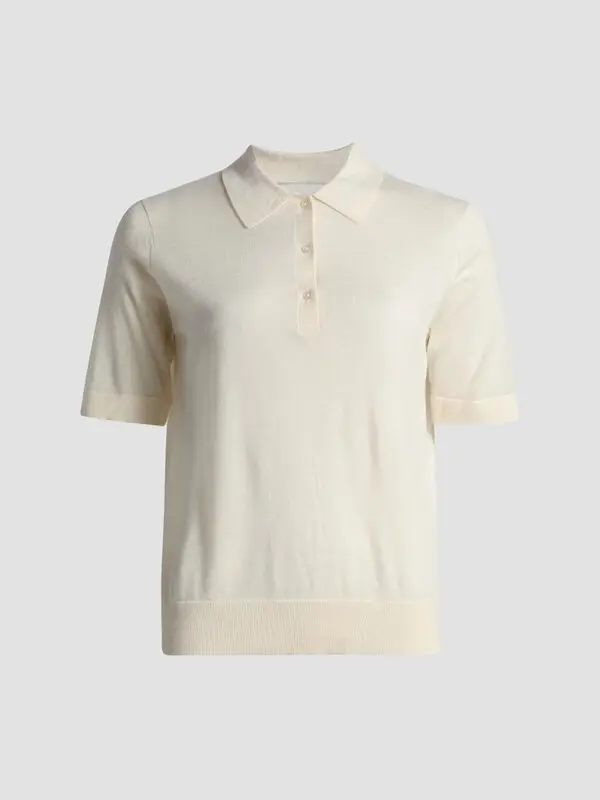 Loulou De Saison Migo Fine Cashmere Polo Top