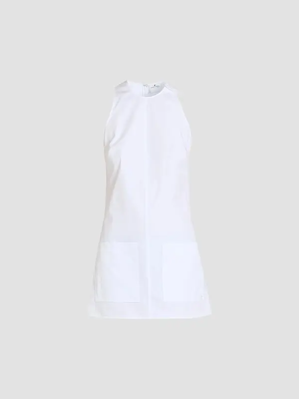 COURREGES Heritage Cotton Poplin Minidress - Blanc