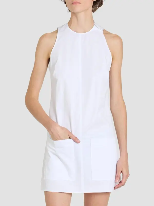 COURREGES Heritage Cotton Poplin Minidress