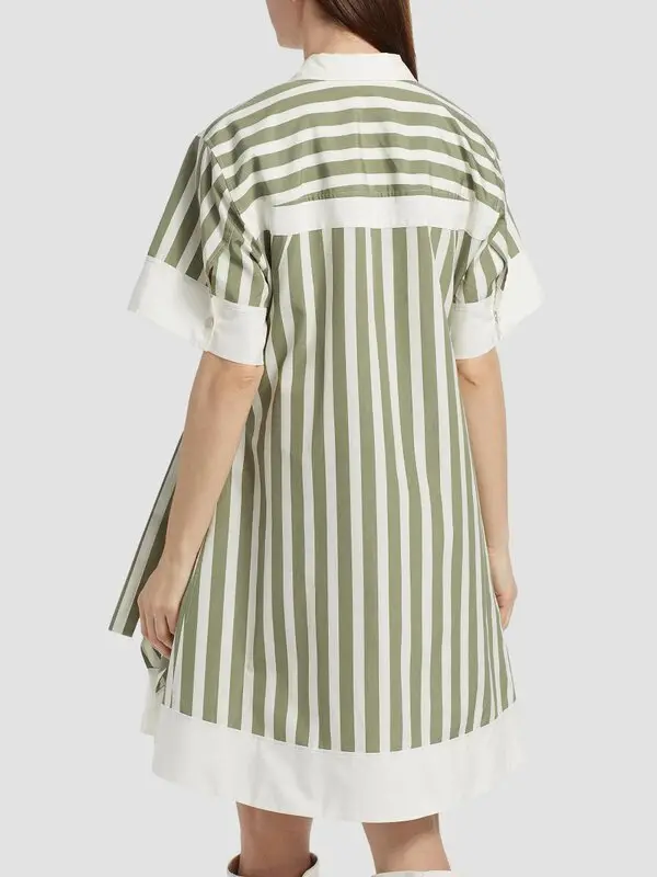3.1 Phillip Lim Striped Cotton-silk Shirt Dress