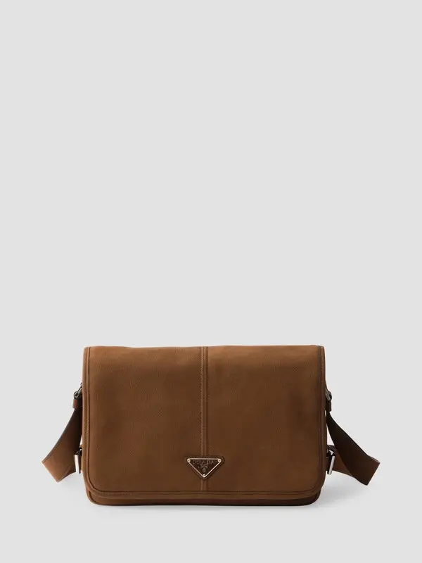 Prada Nubuck Leather Shoulder Bag
