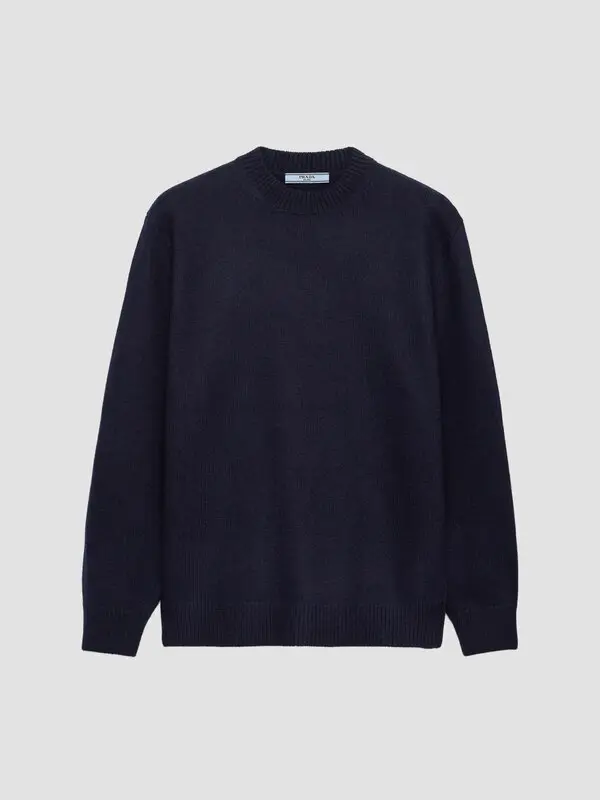 Prada Wool And Suede Sweater