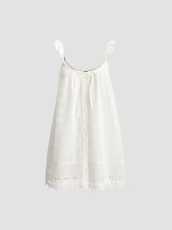 Polo Ralph Lauren Cotton Eyelet Cami Sleep Dress