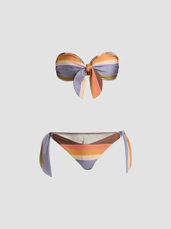 Zimmermann Solstice Scarf-tie Bikini - Multi