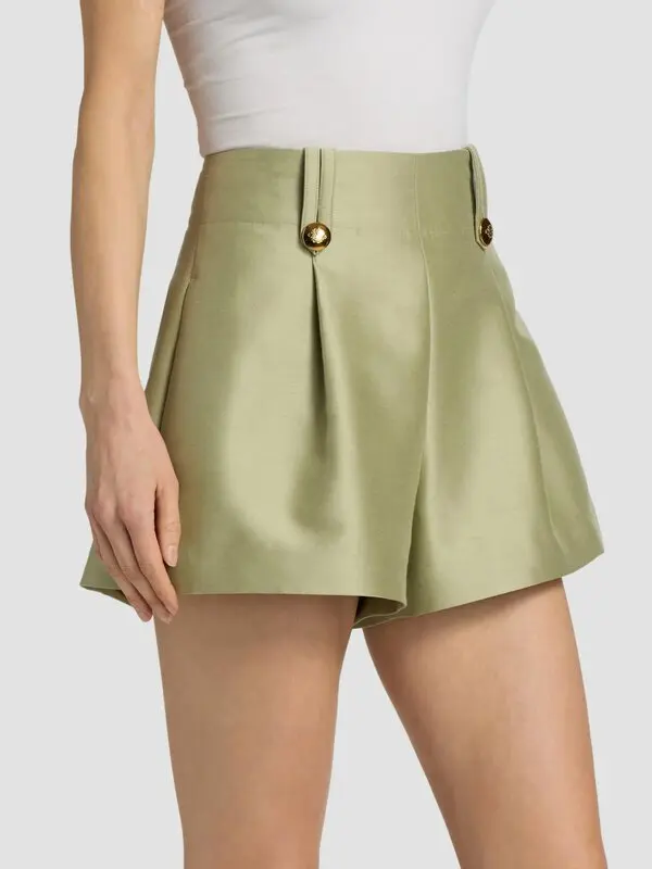 Zimmermann Luna Wool-silk Shorts