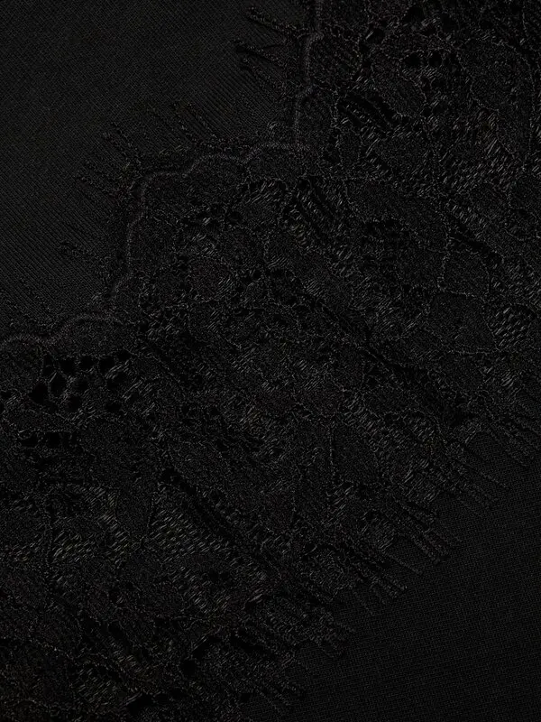 3.1 Phillip Lim Satin Lace Tie Waist Top