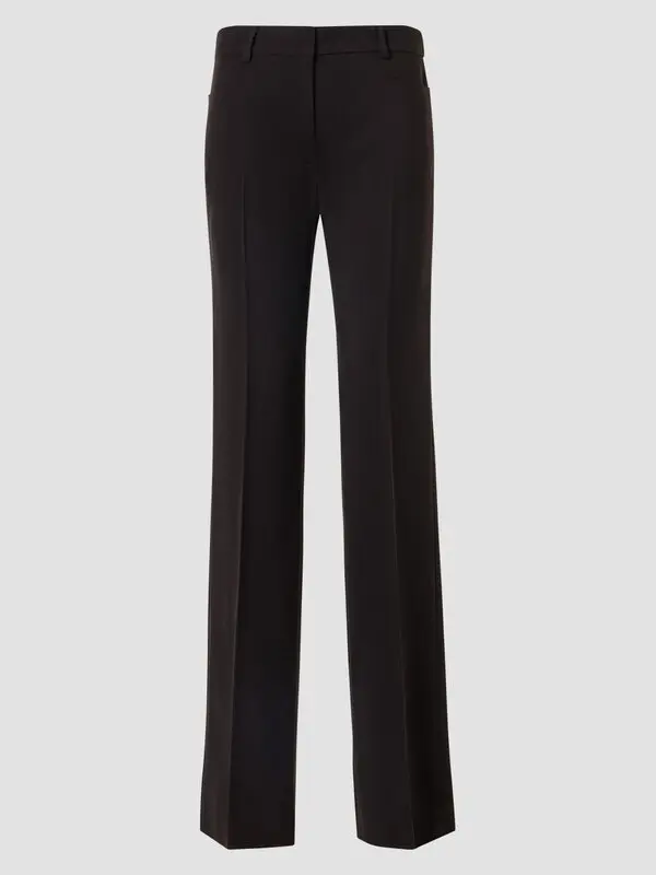 Akris Mikka Virgin Wool Pants - Espresso