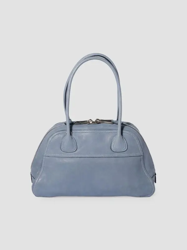 Miu Miu Vivant Leather Top Handle Bag - Blue
