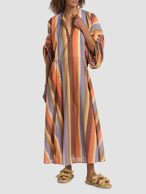 Zimmermann Solstice Cotton Tunic Maxi Dress