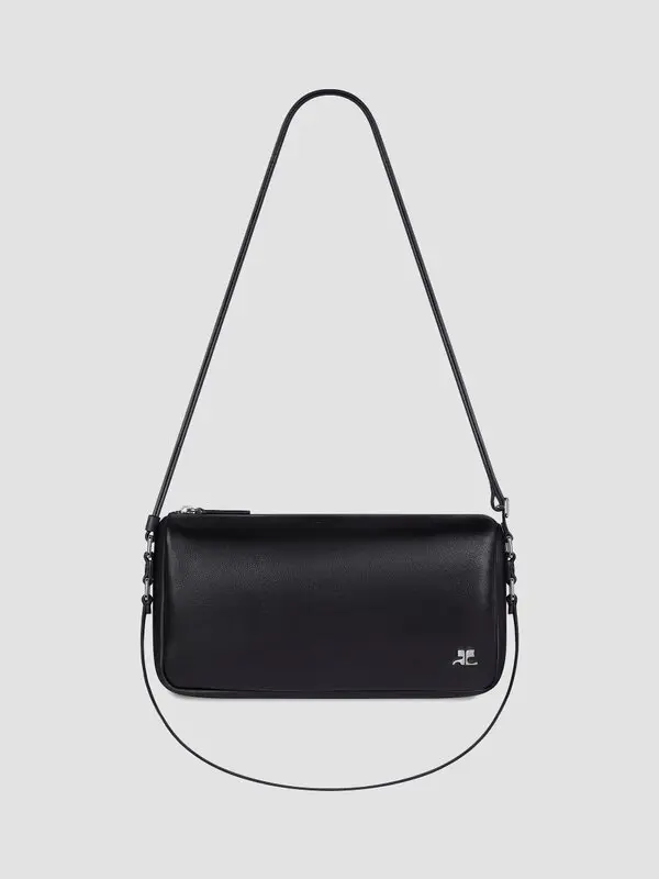 COURREGES Leather Camera Bag - Black
