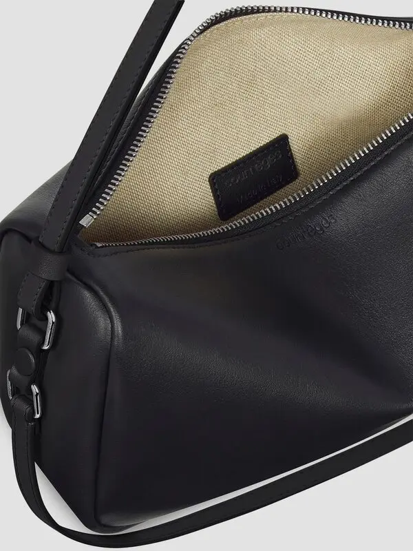 COURREGES Leather Camera Bag - Black