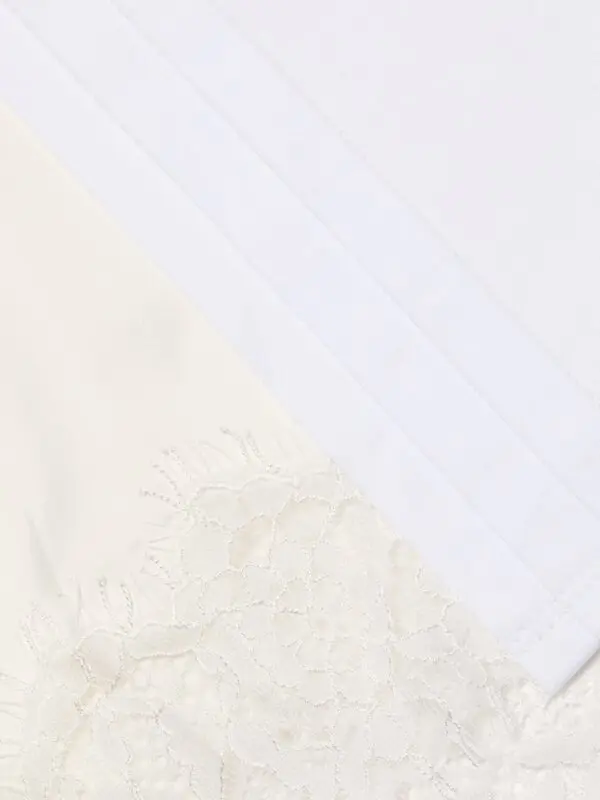 3.1 Phillip Lim Satin & Lace Mixed-media T-shirt