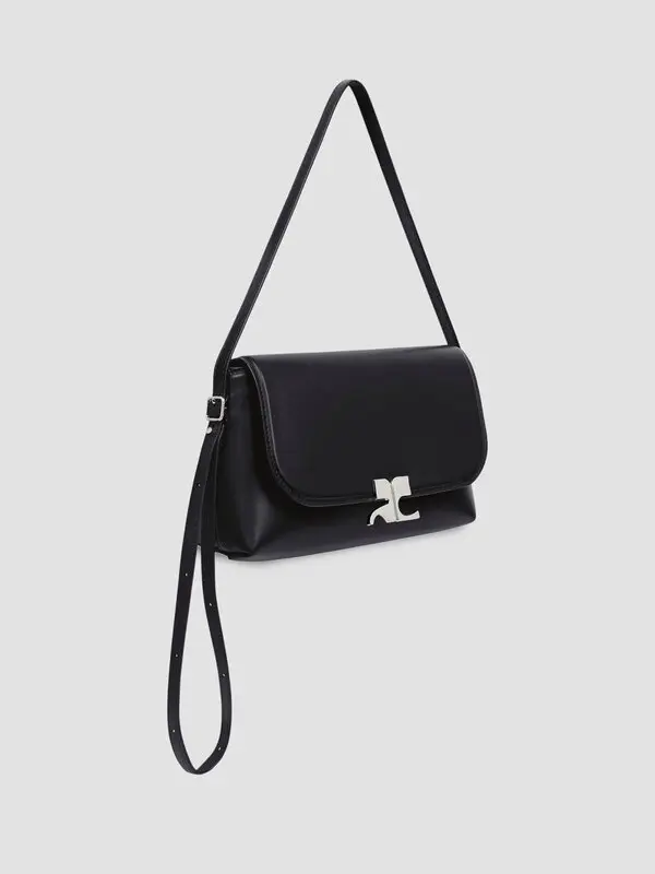 COURREGES Icotype Leather Shoulder Bag
