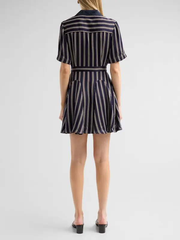 JASON WU Striped Mini Shirtdress