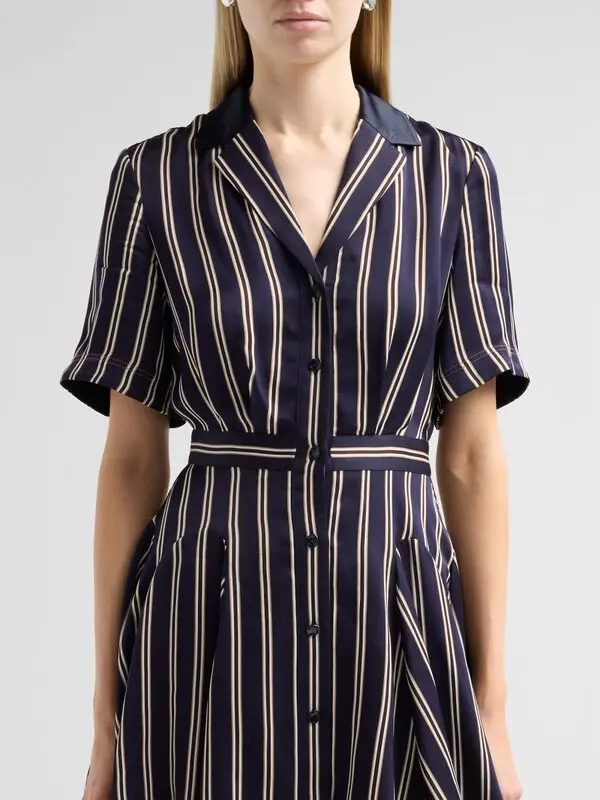 JASON WU Striped Mini Shirtdress