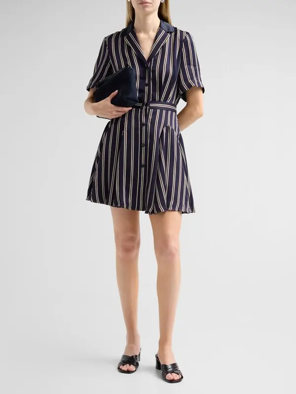 JASON WU Striped Mini Shirtdress