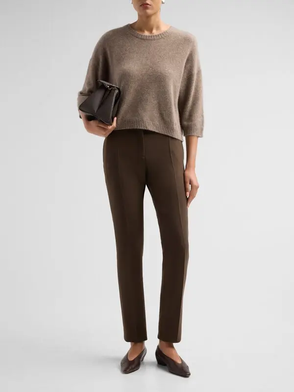 Loulou De Saison Azali Knit Crewneck Sweater - Ashes Melange