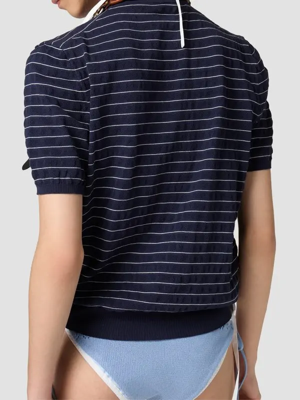 Miu Miu Cotton Sweater - Blue